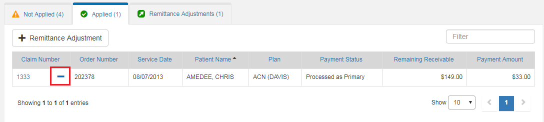Removing Payments from Remittances