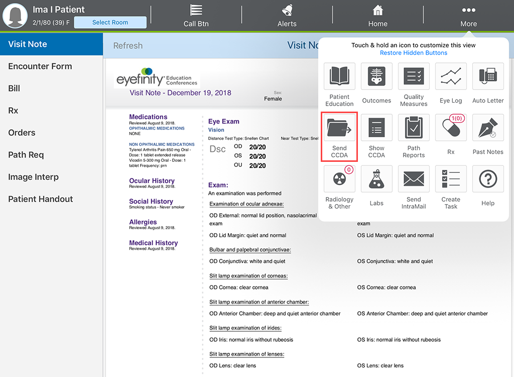Support Electronic Referral Loops by Sending Health Information