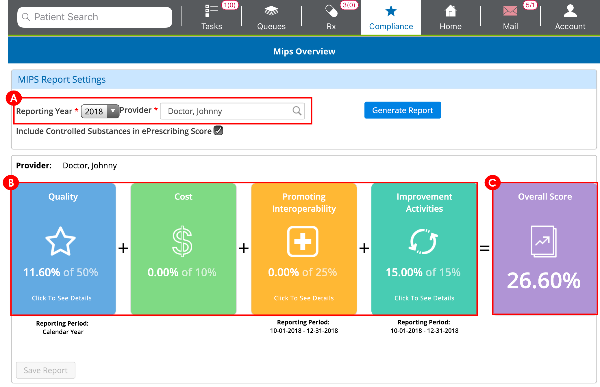 Navigating the MIPS Dashboard